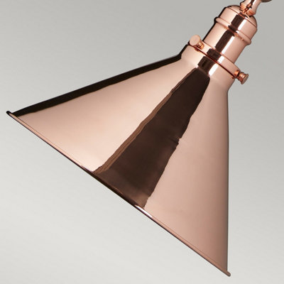 Luminosa Provence 1 Light Indoor Wall / Ceiling Light Polished Copper, E27 | DIY at B&Q
