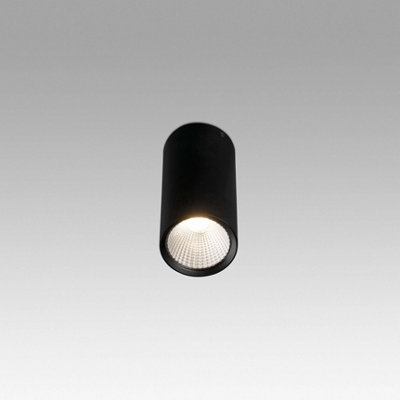 Luminosa Rel LED 1 Light Round Surface Mounted Downlight Black