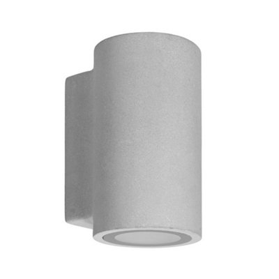 Luminosa Rem Up Down Wall Fixture IP44 GU10 7W Cement