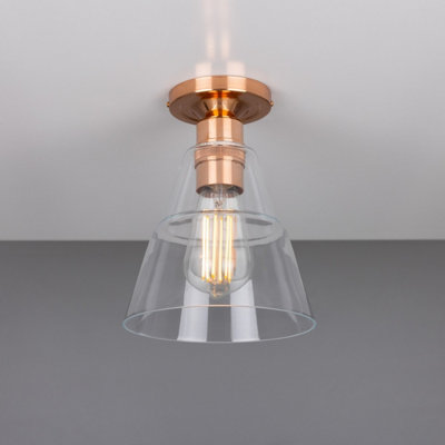 Luminosa Rigale Flush Fitting, Polished Copper