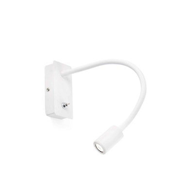 Shop Luminosa Sami LED Indoor Wall Light Reading Lamp White