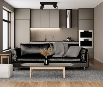 Luminosa Senova Modern 2 Light Twin Ceiling Spotlight, GU10 | DIY at B&Q