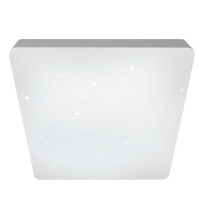 Luminosa Sever Dimmable LED Flush Light 72W Star Effect Square | DIY at B&Q