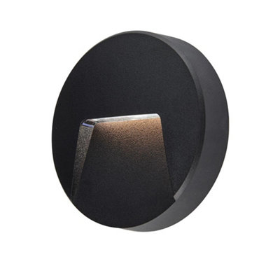 Luminosa Severus CCT LED Outdoor Surface Mounted Wall Guide Light Black ...