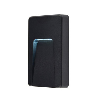 Luminosa Severus CCT LED Outdoor Surface Mounted Wall Guide Light Black ...
