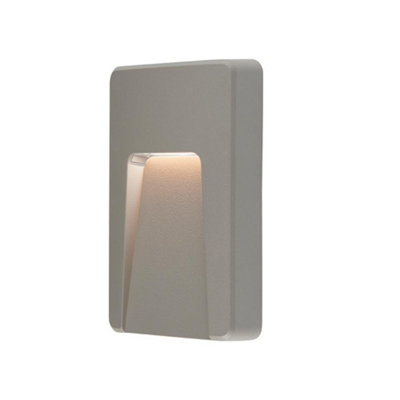 Luminosa Severus CCT LED Outdoor Surface Mounted Wall Guide Light Grey ...