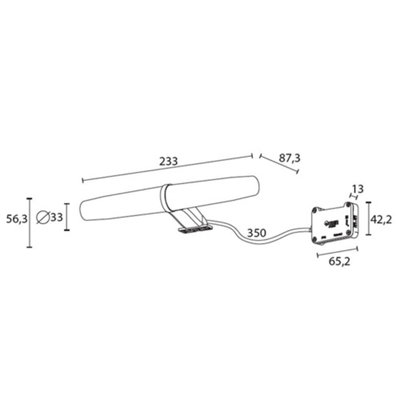 Luminosa Seville LED Bathroom Wall Light 6W 4000K IP44 Chrome