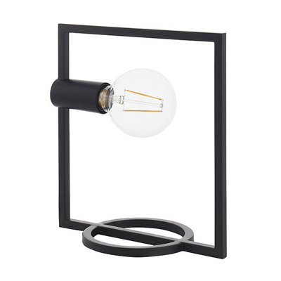 Luminosa Shape Rectangle Base Only Table Lamp Matt Black