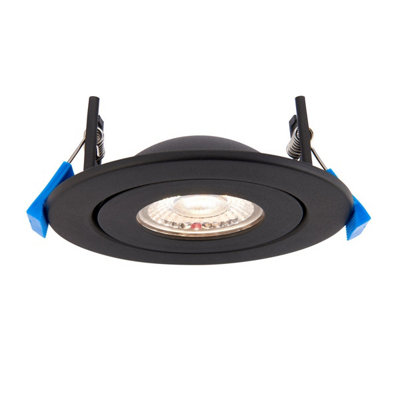 Luminosa Shield360 4CCT Tri Wattage Black IP44 8W Recessed Downlight ...