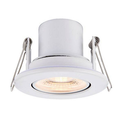 Luminosa Shieldeco Fire Rated Integrated LED Tilt Recessed Light Matt ...