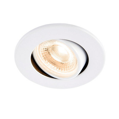 Luminosa Shieldeco Fire Rated Integrated LED Tilt Recessed Light Matt ...