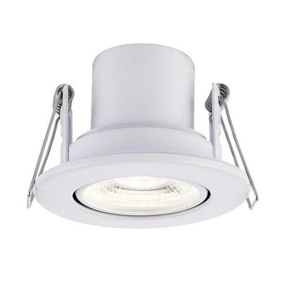 Luminosa Shieldeco Fire Rated Integrated LED Tilt Recessed Light Matt ...