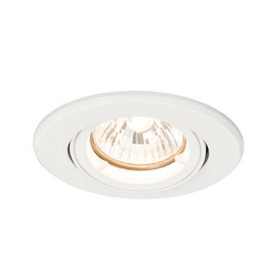 Luminosa Shieldplus Fire Rated 1 Light Recessed Tilt Downlight Matt ...