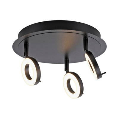 Luminosa Sileda Ceiling Spotlight Clusters Anthracite 3x 6.4W LED 3000K ...