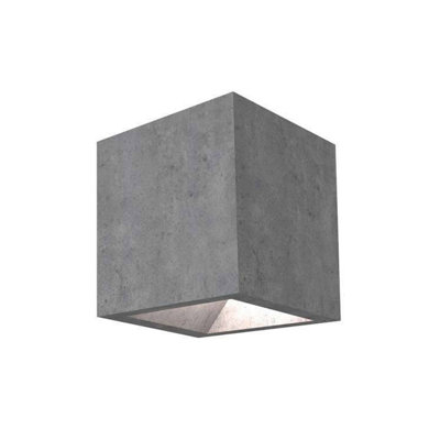 Luminosa Simenti LED Outdoor Wall Light Cement Grey IP65