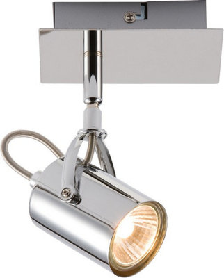 Luminosa Single Chrome Spotlight, 230V GU10