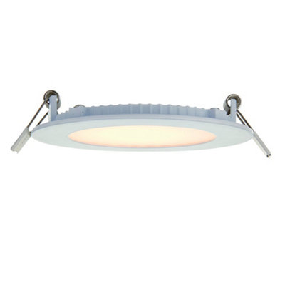 Luminosa Siriodisc Recessed Downlight 6W Matt White Paint & Frosted ...