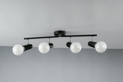 Luminosa SPOT 4 Light Adjustable Spotlight Bars Black 68x14x10cm