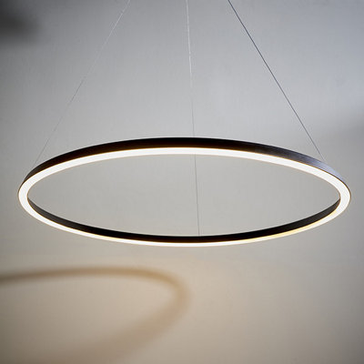 Luminosa Staten Integrated Led Pendant Light Matt Black, White Silicone
