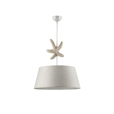 Luminosa Stellina Starfish Cylindrical Pendant Ceiling Light, E27 | DIY ...