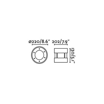 Luminosa Suria LED Outdoor Recessed Spotlight Narrow Beam Angle Matt ...