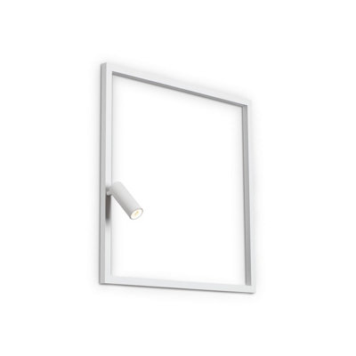 Luminosa Syntesi Square Integrated Led Wall Lamp White 3000K | DIY at B&Q