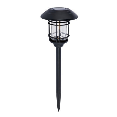 Luminosa Tanfield Solar 3000k LED Outdoor Spike Black IP44