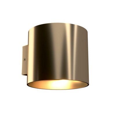 Luminosa Technical Rond Matt Gold Wall Lamp
