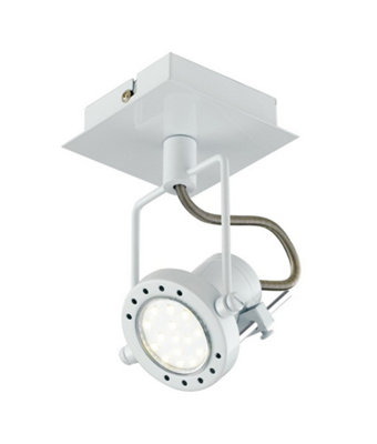 Luminosa Techno Ceiling Spotlight, White, GU10 | DIY at B&Q