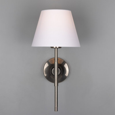 Luminosa Tenby Wall Light, Antique Silver