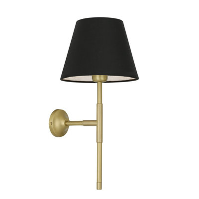 Luminosa Tenby Wall Light, Satin Brass