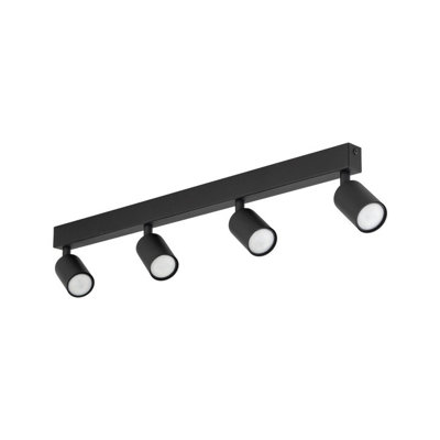Luminosa Top Ceiling Spotlight Bar Black 4xGU10
