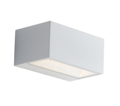 Luminosa Twin Outdoor Integrated LED Up Down Wall Light, White ...