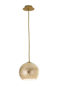 Luminosa VANITY Dome Pendant Ceiling Light Gold 20x19cm