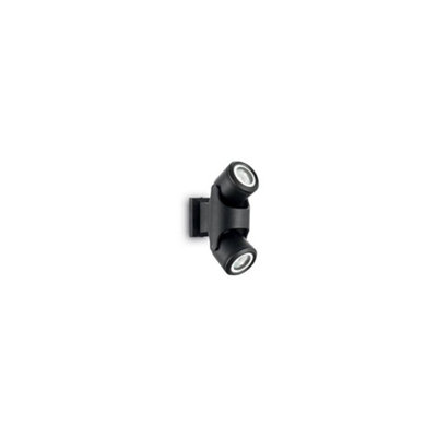 Luminosa Xeno 2 Light Outdoor Wall Light Black IP44, GU10