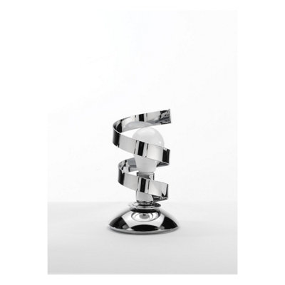 Luminosa Zoe Ribbon Table Lamp, Chrome | DIY at B&Q