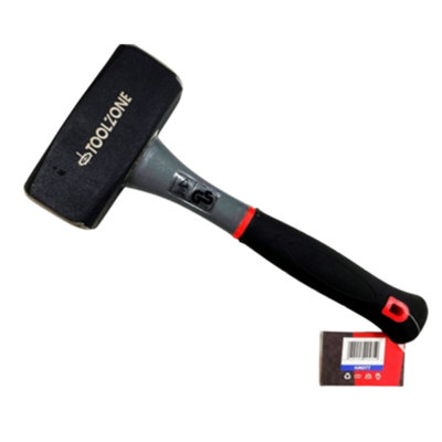 Lump Hammer 2kg 4lb TPR Handle Sledge Club Heavy Duty Rubber Grip New HM077
