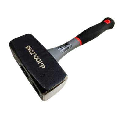 Lump Hammer 2kg 4lb TPR Handle Sledge Club Heavy Duty Rubber Grip New HM077