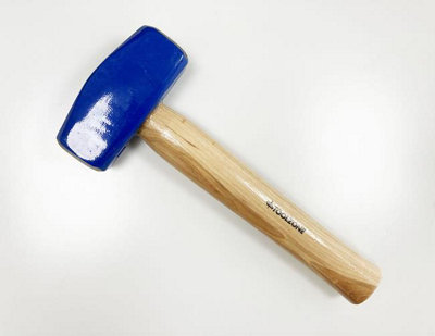 Lump Hammer 4lb Hickory Shaft Heavy Duty Sledge Club 2kg Hardened Steel ...