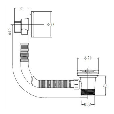 Lunaris Luxury Brushed Brass Freestanding Bath Shower Mixer Tap & Waste Set