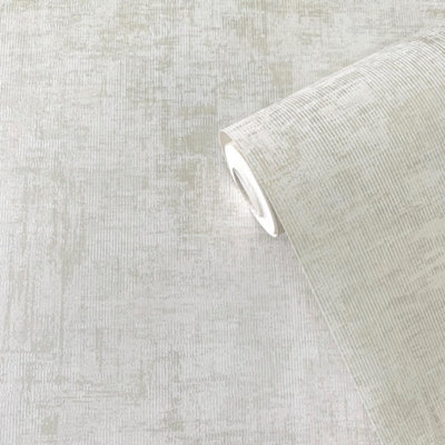 Lustre Collection Metallic Distressed Wallpaper Roll