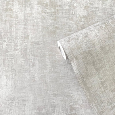 Lustre Collection Metallic Distressed Wallpaper Roll