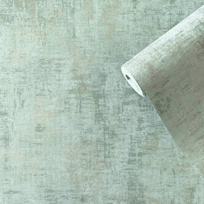 Lustre Collection Metallic Distressed Wallpaper Roll