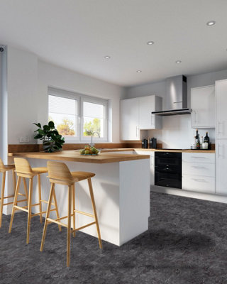 Luvanto Click Plus Silver Slate LVT Luxury Vinyl Flooring 2.22m²/pack ...