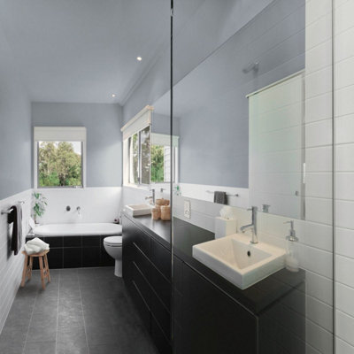 Luvanto Design Warm Grey Stone Effect Glue Down Luxury Vinyl Tile Plank ...