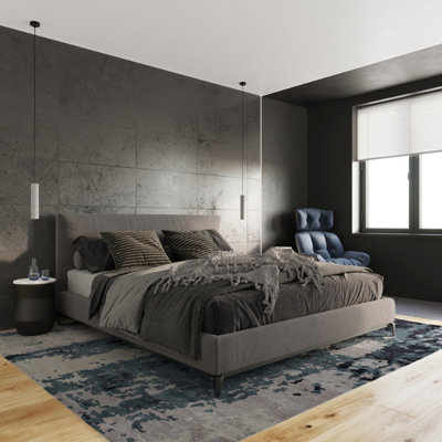 Luvo Concrete Grey 2 Light Classic Pendant Ceiling Light