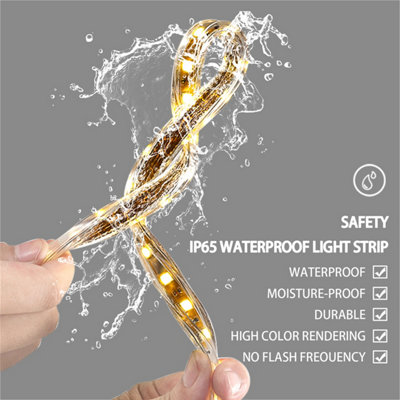 LUVODI 800x600mm Double Lighting Oval LED Bathroom Mirror Illuminated Wall-Mount, Wall Switch or ...