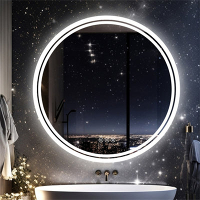 LUVODI 800x800 mm Bathroom Mirror Illuminated LED Light Backlit ...