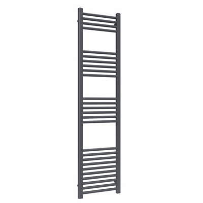Lux Heat Anthracite Grey Ladder Towel Radiator 1600mm (H) x 400mm (W)
