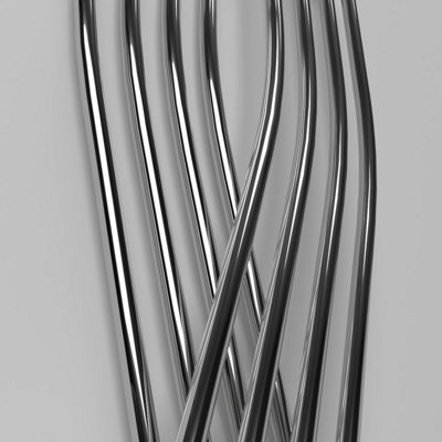 Lux Heat Chrome Xtreme Vertical Designer Radiator 1775mm (H) x 450mm (W)